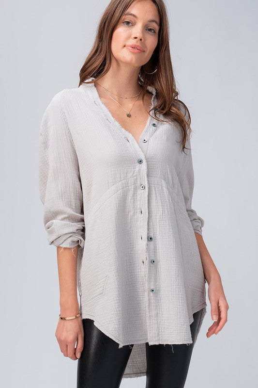 Waverly Button Up Tunic (9 Colors) – Gunny Sack and Co