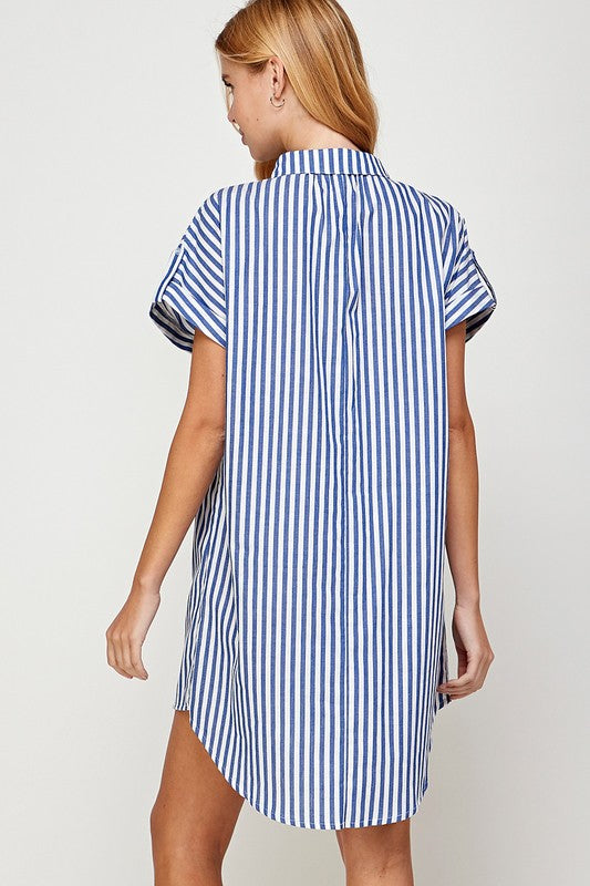 Navy White Striped Dress – Gunny Sack and Co
