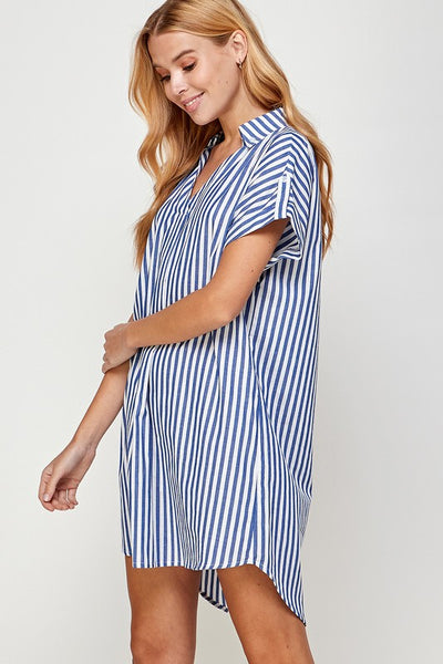 Navy White Striped Dress – Gunny Sack and Co