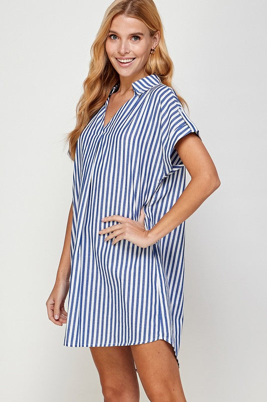 Navy White Striped Dress – Gunny Sack and Co