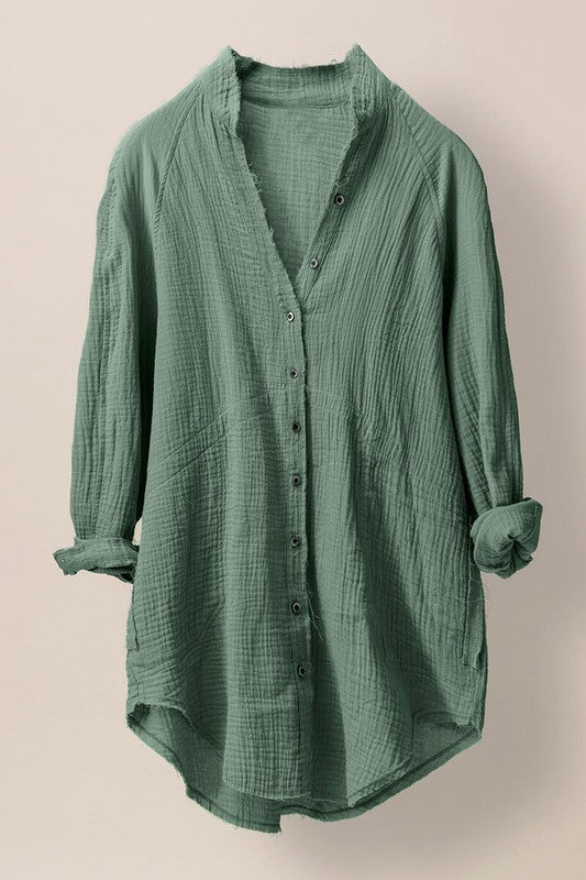 Waverly Button Up Tunic (9 Colors) – Gunny Sack and Co